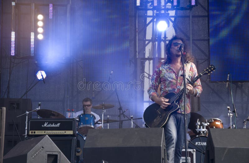 Concert of Russian Rock Group Editorial Photography - Image of rock ...