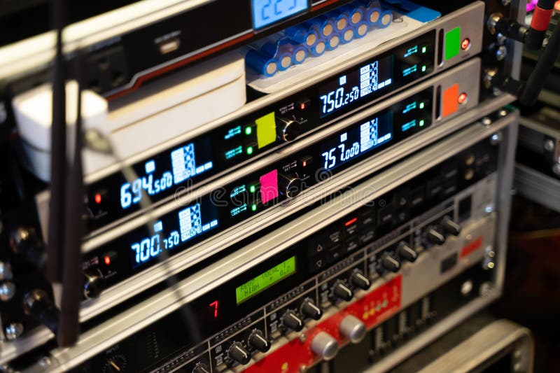 Concert Sound Controller Audio Equipment for Musicians Stock Photo ...