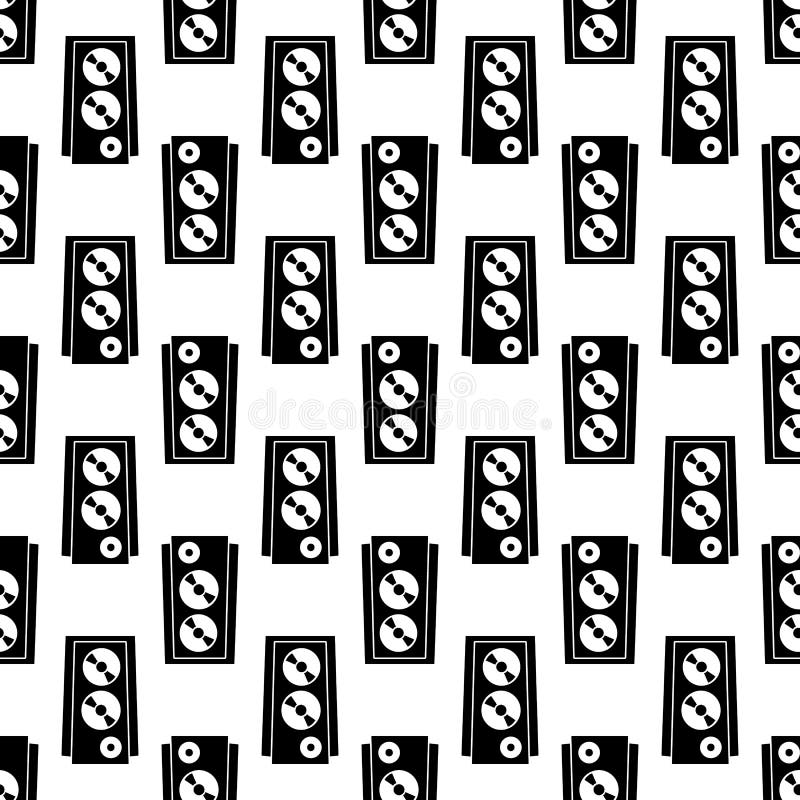 Speaker Box Pattern Seamless Stock Vector - Illustration of metal ...