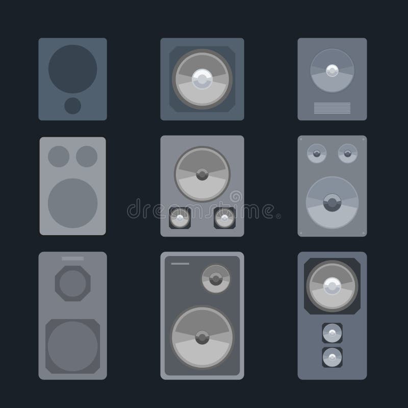 Concert speaker set stock vector. Illustration of concert - 107444124