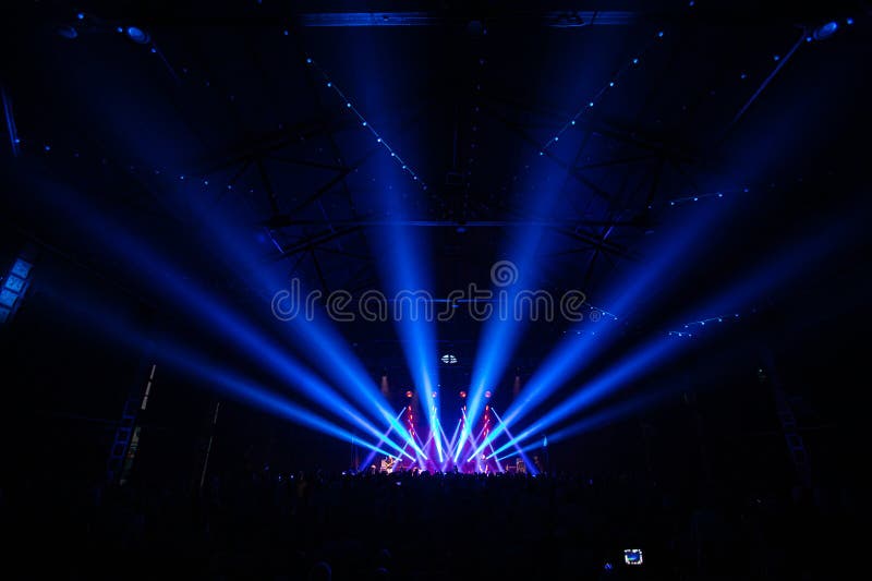 Concert Stage Background. Stage Light Background Editorial Photography ...