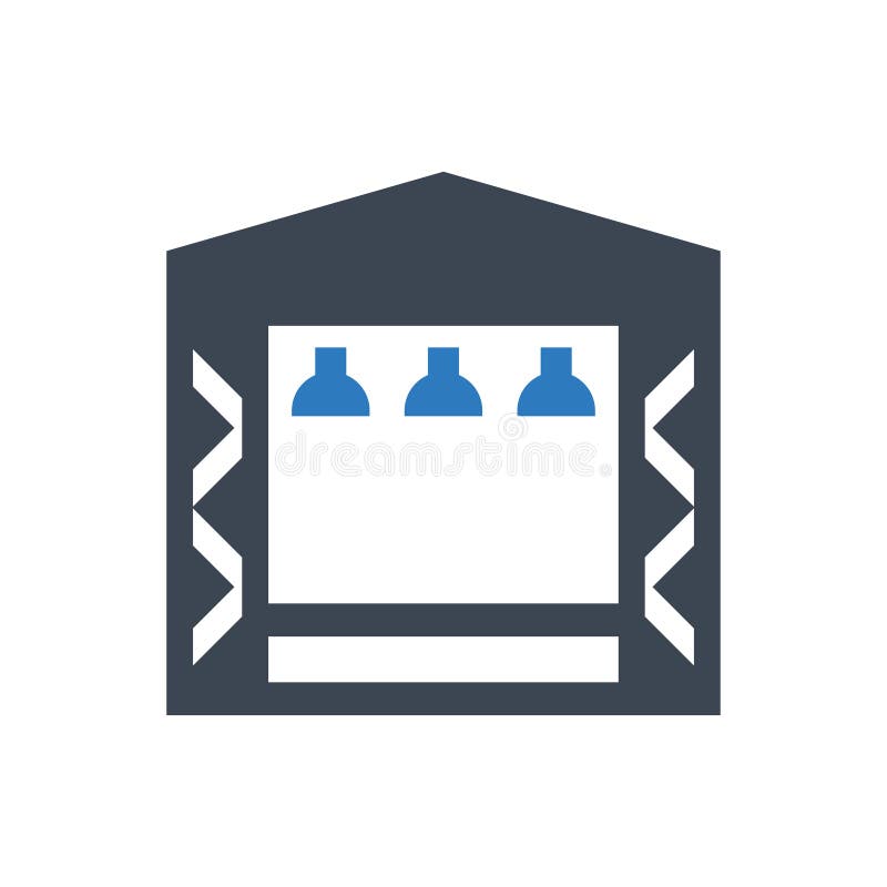 Concert Stage Icon. Simple Vector Graphics Stock Vector - Illustration ...