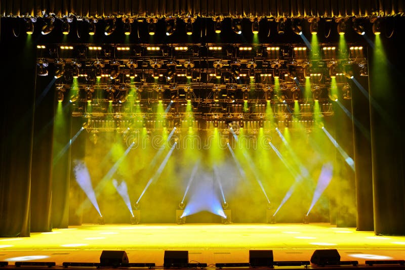 Concert stage stock image. Image of electric, decoration - 4324017