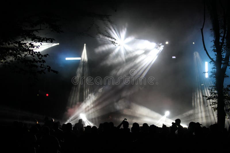 Concert stage at night stock photo. Image of concert - 76298334