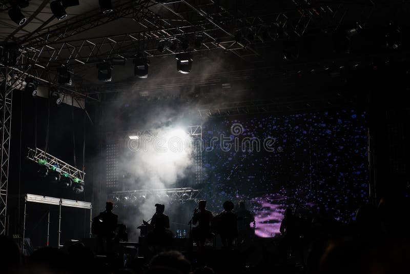 Concert stage stock image. Image of concert, platform - 33194911