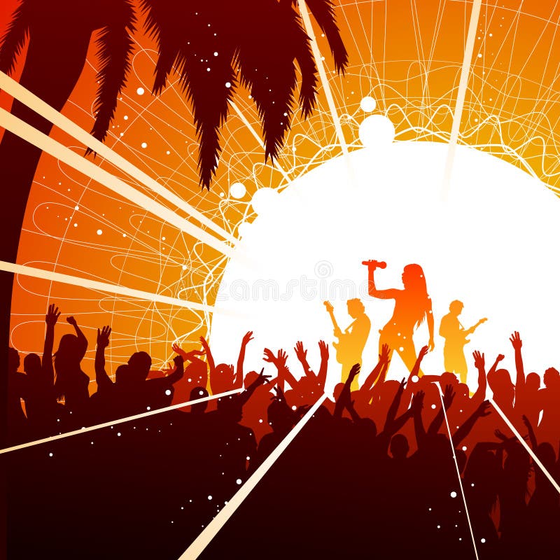 Concert vector stock vector. Illustration of entertainment - 10740230