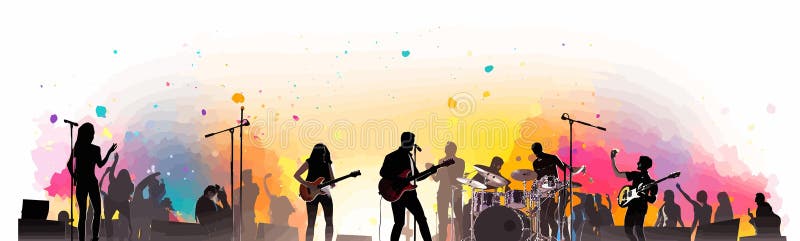 Concert Vector Simple 3d Smooth Cut and Paste White Isolated ...
