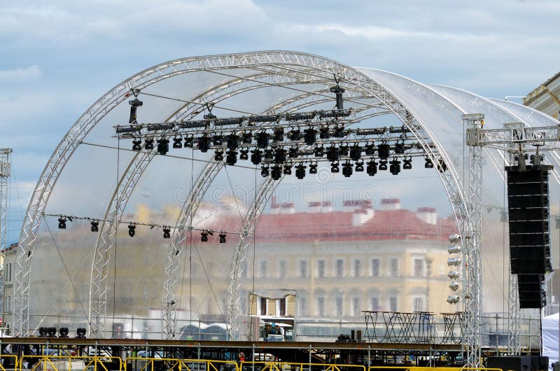 Concert Venue on the Street. Stock Image - Image of outdoor, modern ...