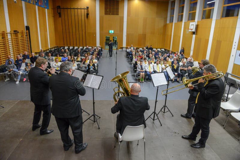 Concert of Wind Instruments at Montagnola on Switzerland Editorial ...