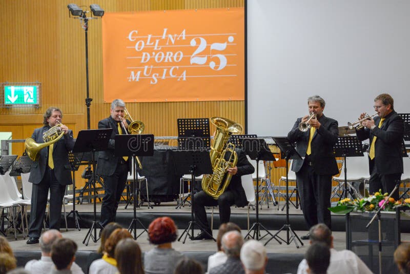 Concert of Wind Instruments at Montagnola on Switzerland Editorial ...