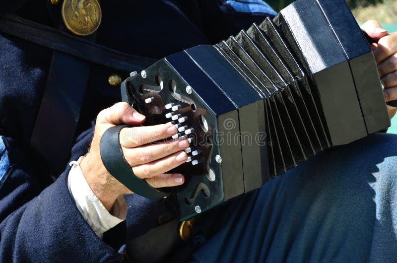 Concertina Accordion stock image. Image of treble, play - 20290347