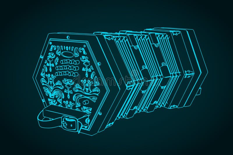 Concertina Instrument Illustration Stock Vector - Illustration of ...