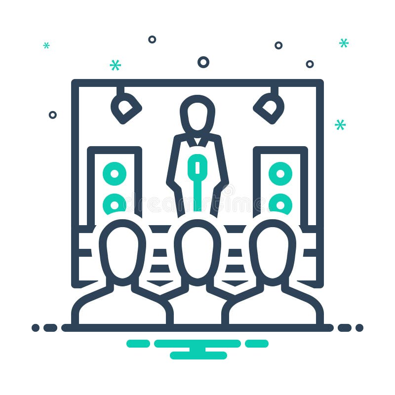 Mix Icon for Concerts, Stage and Event Stock Vector - Illustration of ...