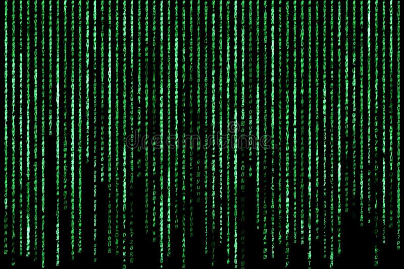 Concetto Del Pirata Informatico Codici Di Caratteri Del Computer ...