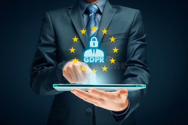 Concetto di GDPR fotografia stock. Immagine di calcolatore - 116747074