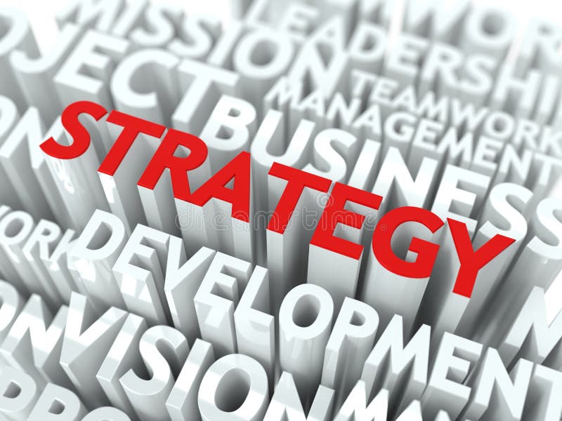 Concetto di strategia. illustrazione di stock. Illustrazione di ...