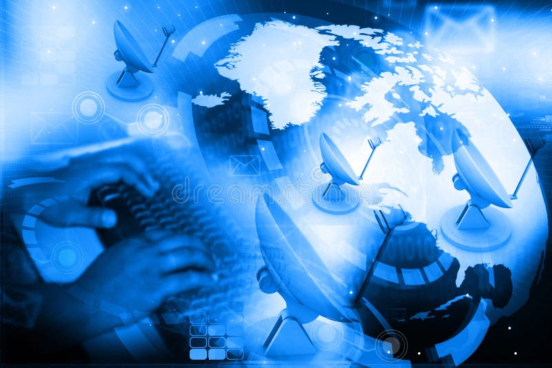 Concetto Di Telecomunicazione Illustrazione di Stock - Illustrazione di ...