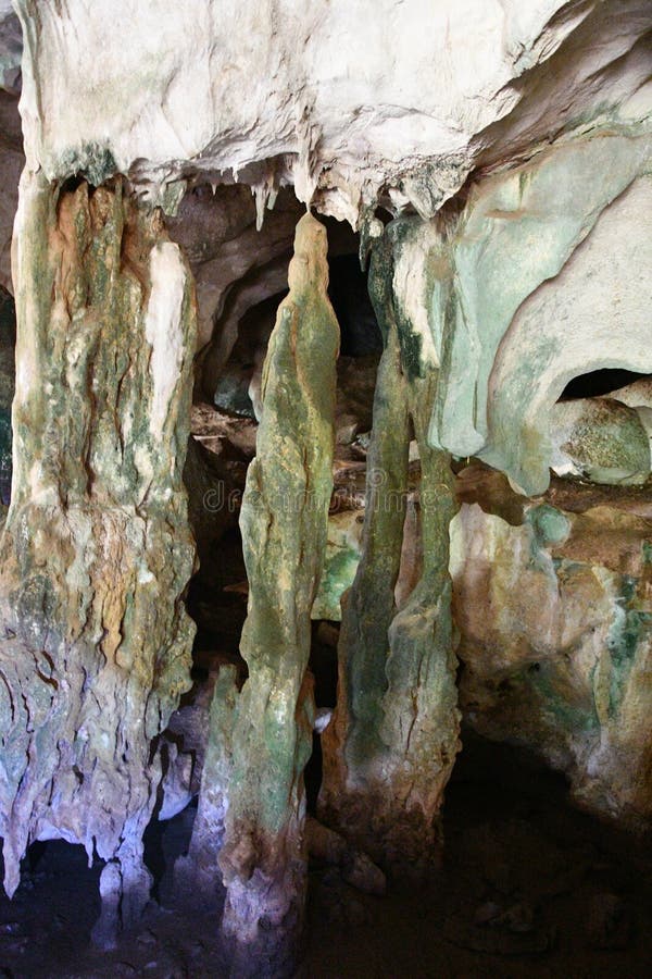 Conch Bar Caves on Middle Caicos in the Turks and Caicos Islands Stock ...