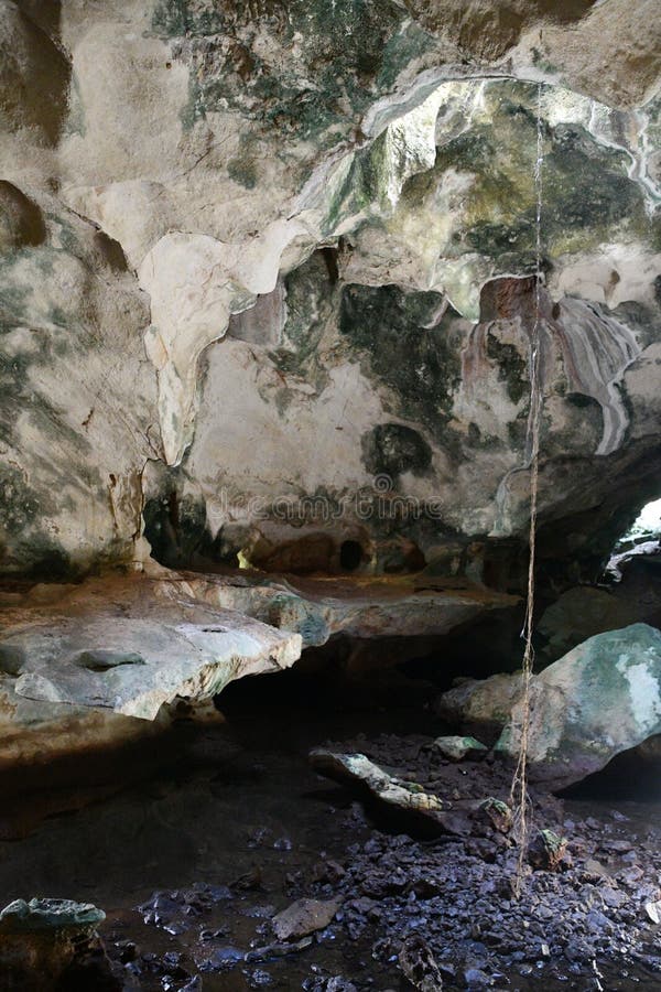 Conch Bar Caves on Middle Caicos in the Turks and Caicos Islands Stock ...
