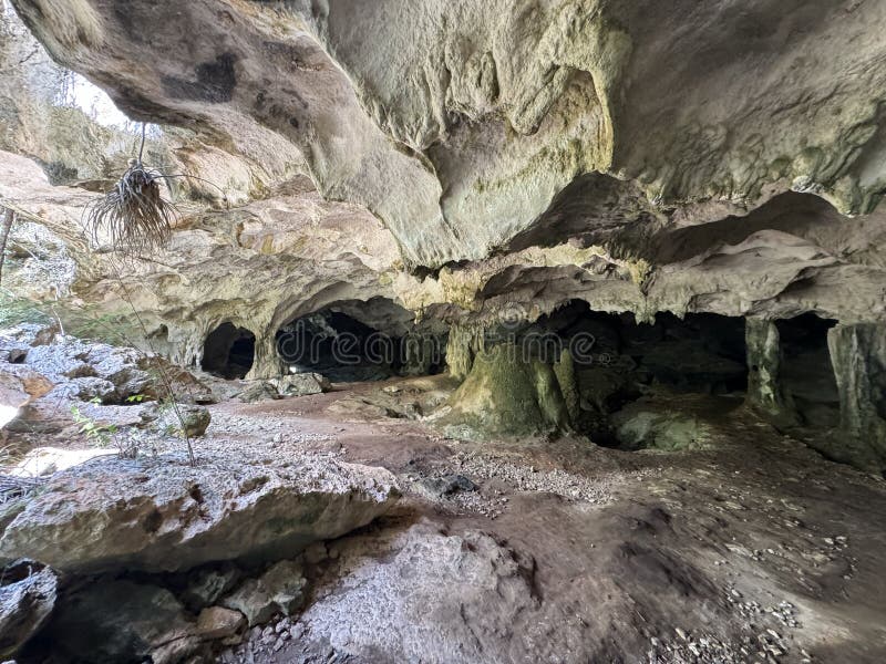 Conch Bar Caves on Middle Caicos in the Turks and Caicos Islands Stock ...