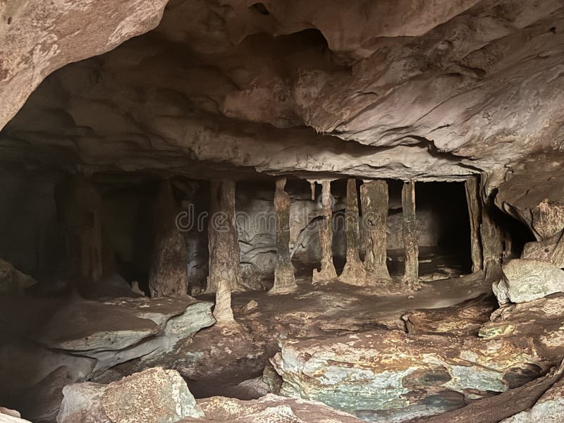 Conch Bar Caves on Middle Caicos in the Turks and Caicos Islands Stock ...