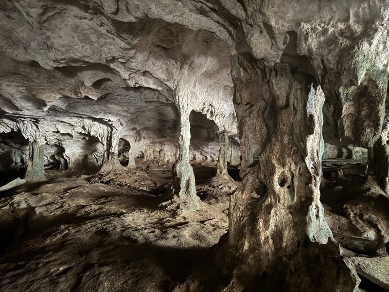 Conch Bar Caves on Middle Caicos in the Turks and Caicos Islands Stock ...
