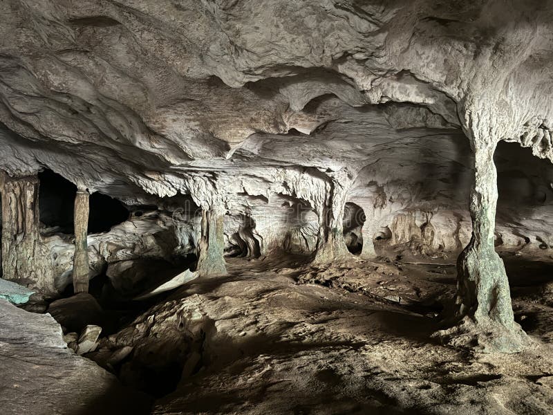 Conch Bar Caves on Middle Caicos in the Turks and Caicos Islands Stock ...