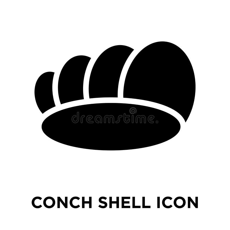 Big Shell Icon Vector Isolated on White Background, Logo Concept Stock ...