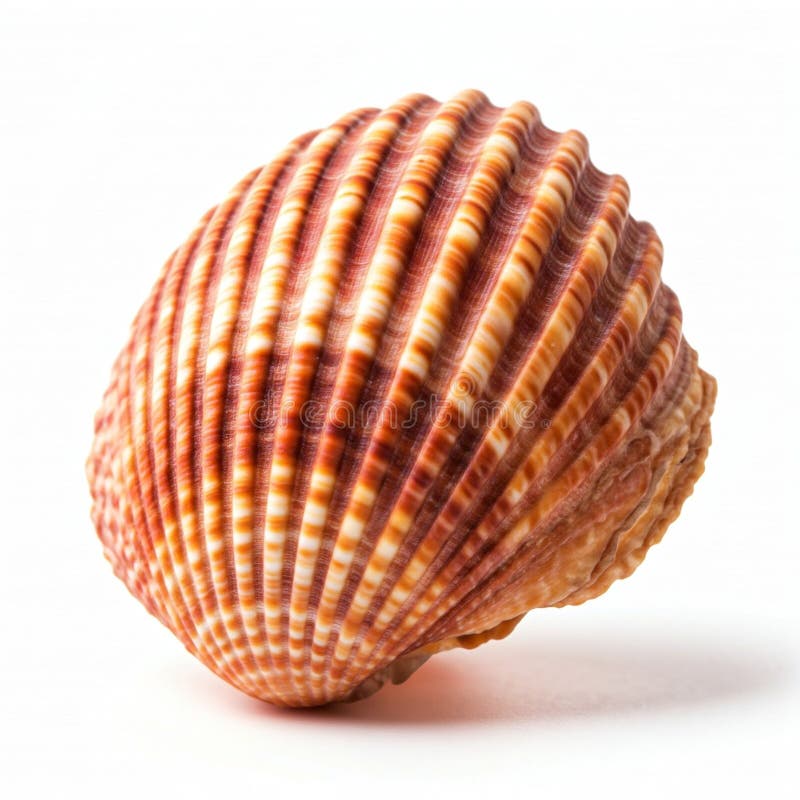 A Conch Shell Isolated on a White Background Stock Illustration ...