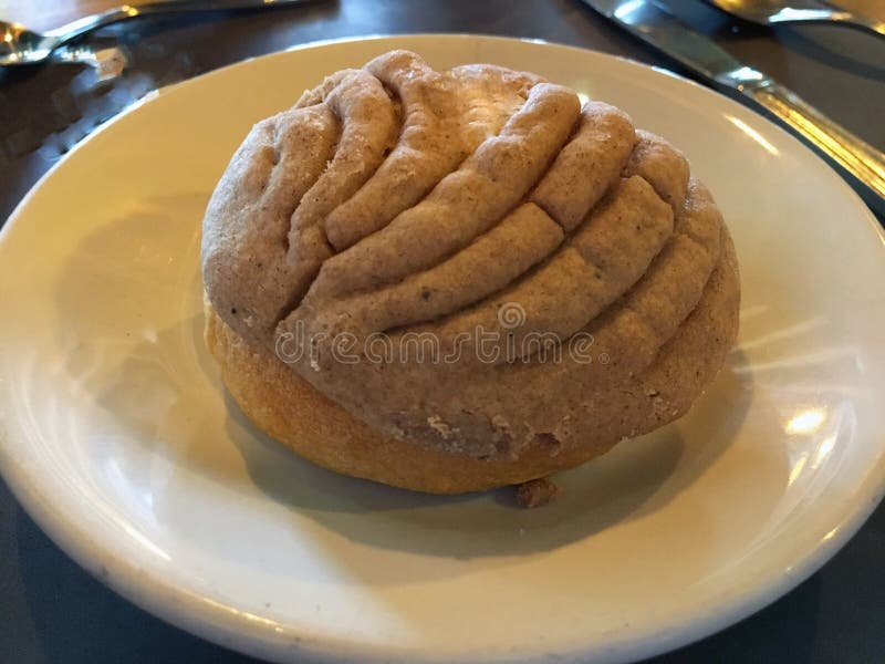 Concha Bread Ready For Breakfast Stock Image - Image of shape ...