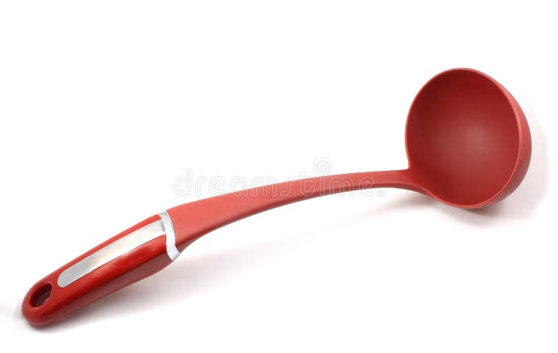 Concha de sopa vermelha foto de stock. Imagem de isolado - 10408484