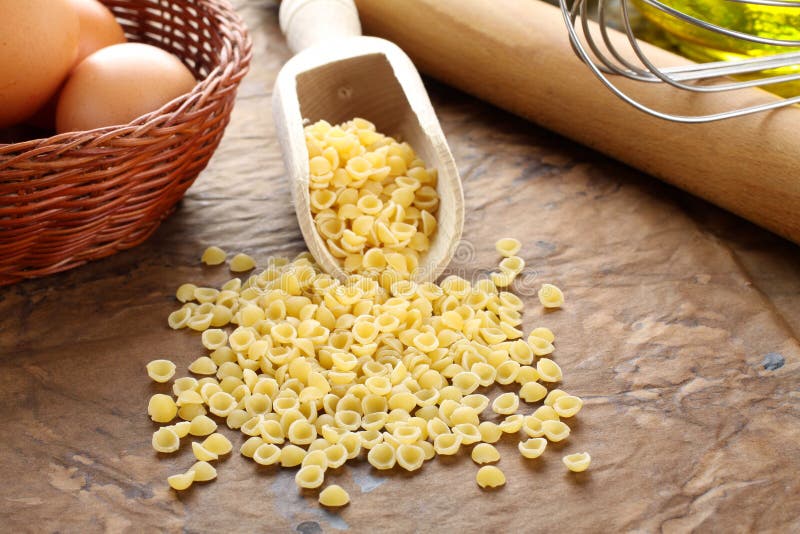 Conchigliette pasta stock image. Image of conch, eating - 175325921