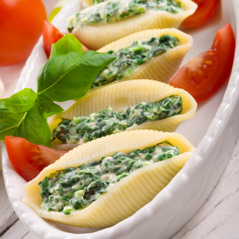 Conchiglioni stock image. Image of healthy, dinner, fresh - 50653089