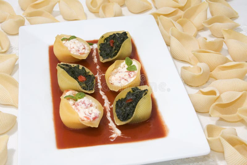 Conchiglioni Pasta Stuffed Picture. Image: 6846021