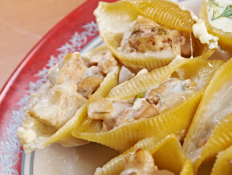 Conchiglioni rigati stock photo. Image of traditional - 39349668