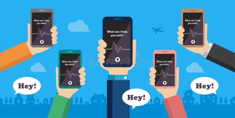 Concierge App Personal Voice Assistant / Siri Vector Banner ...