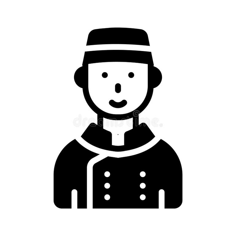 Concierge Icon Designed in Glyph Style, Ready for Premium Use Stock ...