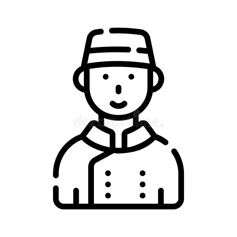 Concierge Icon Designed in Line Style, Ready for Premium Use Stock ...