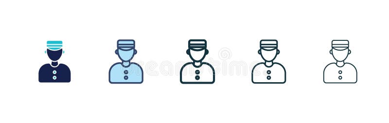 Concierge Icon Vector Set on White Background Stock Vector ...