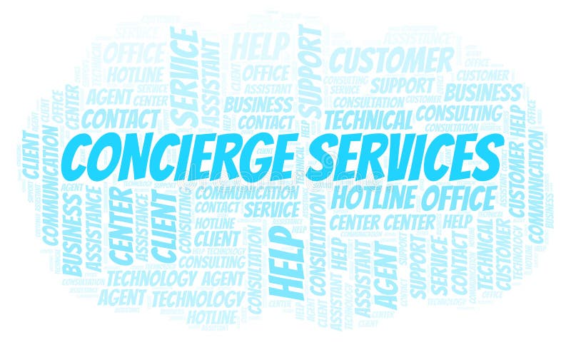 Concierge Services Word Cloud. Stock Illustration - Illustration of ...
