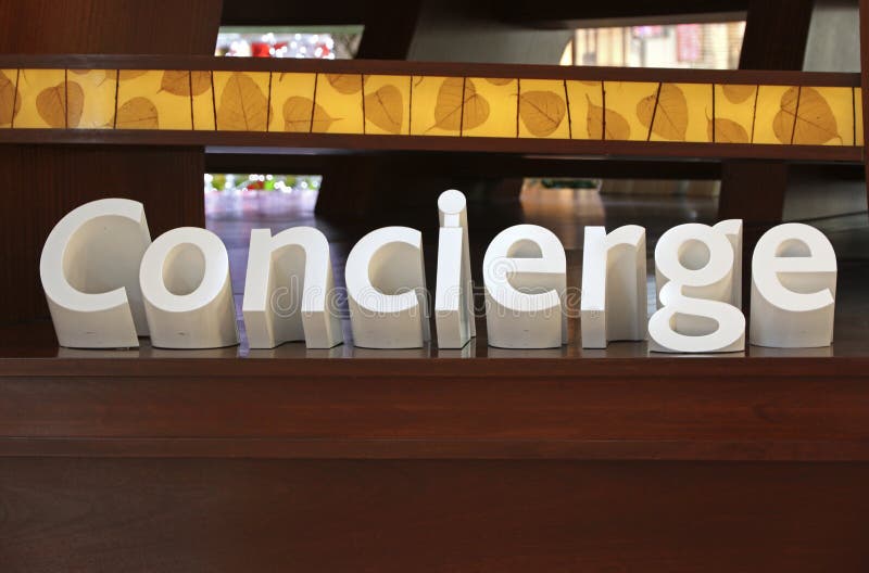 Concierge sign stock photo. Image of information, abstract - 54406218