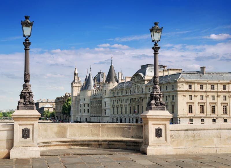 The Conciergerie Clock in Paris Stock Image - Image of notice ...