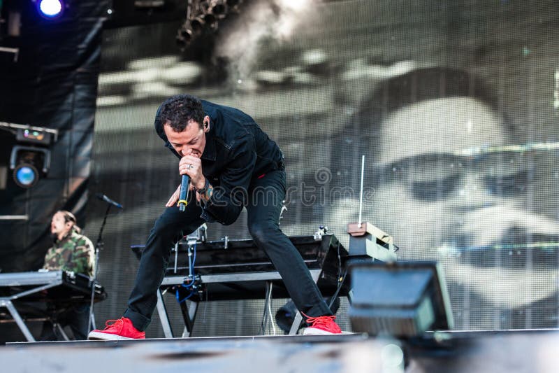 Concierto de Linkin Park fotografía editorial. Imagen de concierto ...