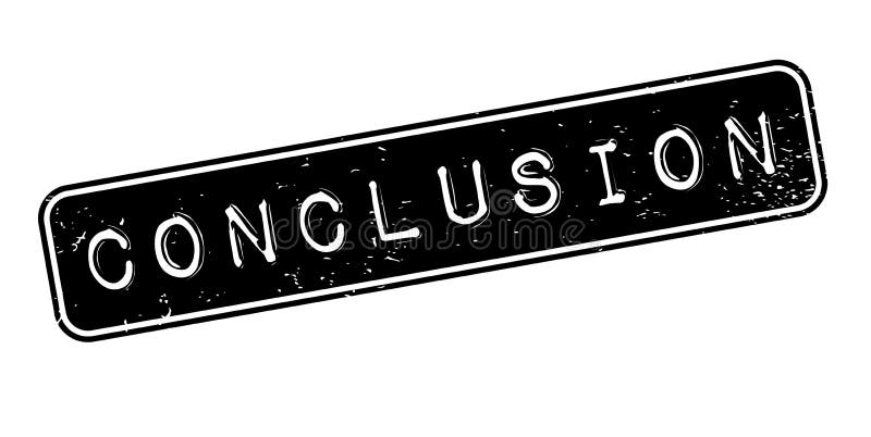 Conclusie rubberzegel vector illustratie. Illustration of rood - 83456862