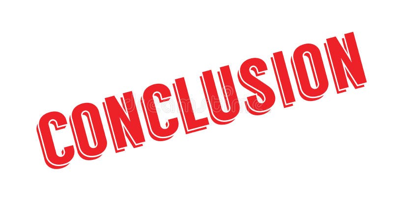Conclusie rubberzegel vector illustratie. Illustration of bevestig ...