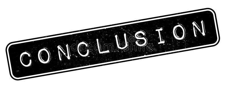 Conclusie rubberzegel vector illustratie. Illustration of geïsoleerd ...