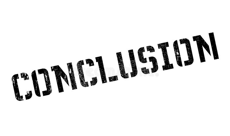 Conclusie rubberzegel vector illustratie. Illustration of beoordeel ...