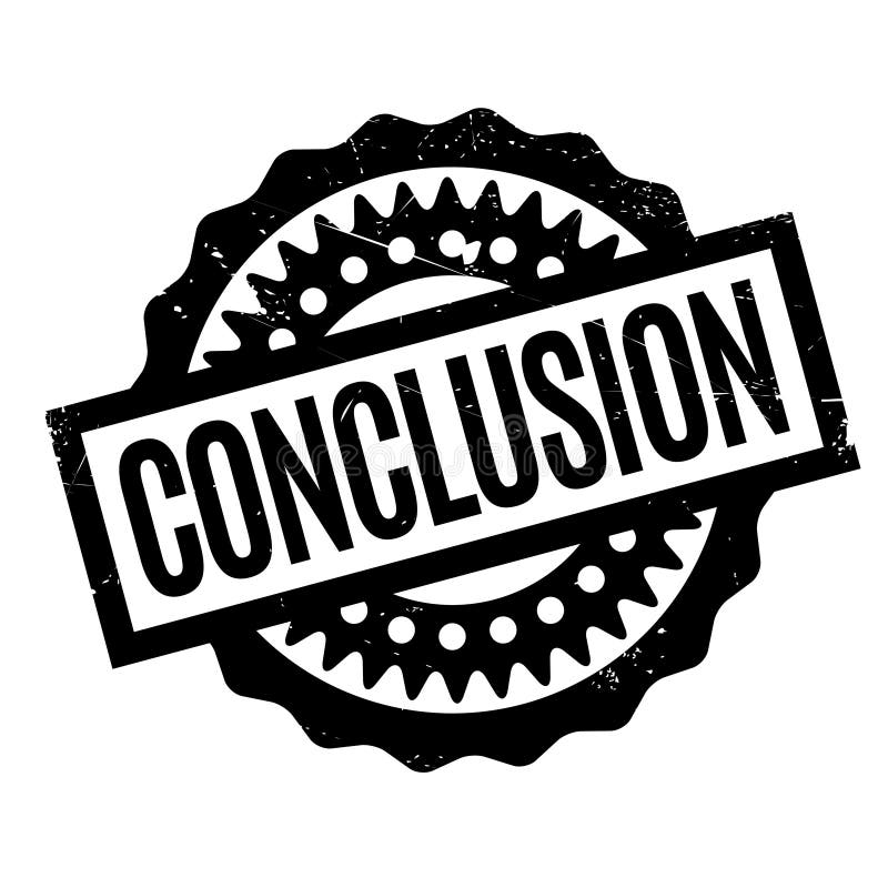 Conclusie rubberzegel vector illustratie. Illustration of bevestig ...