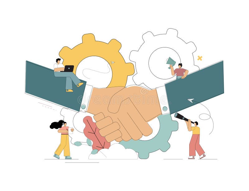 Conclusion of an Agreement. Cooperation. Effective Communication Stock ...