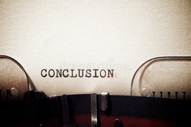Conclusion Word by Wood Letters on Wood Background Stock Photo - Image ...